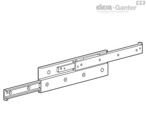 GN 2406 Telescopic linear slides | Elesa+Ganter