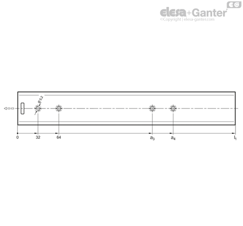 GN 1424 Telescopic slides | Elesa+Ganter