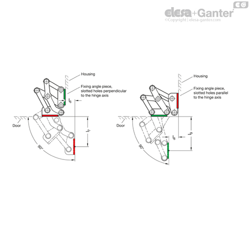GN 7231-L Stainless Steel-Multiple-joint hinges | Elesa+Ganter