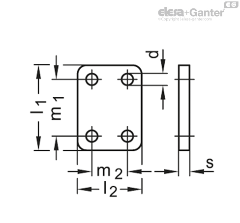 GN 810.12-C Knee Lever Modules with horizontal foot