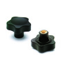 VC.692-B Solid lobe knobs Brass boss, threaded hole