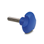 VTT-SST-p-VD Solid lobe knobs AISI 304 stainless steel threaded stud